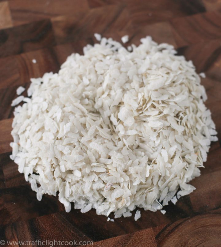 Protein-rich Poha (a savory rice flake dish)