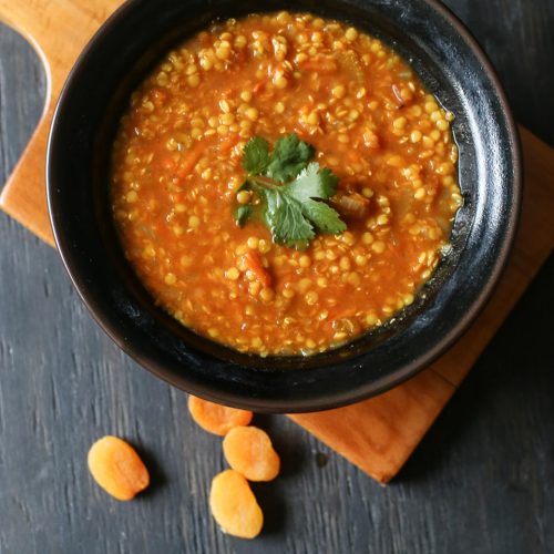 Curried lentil soup